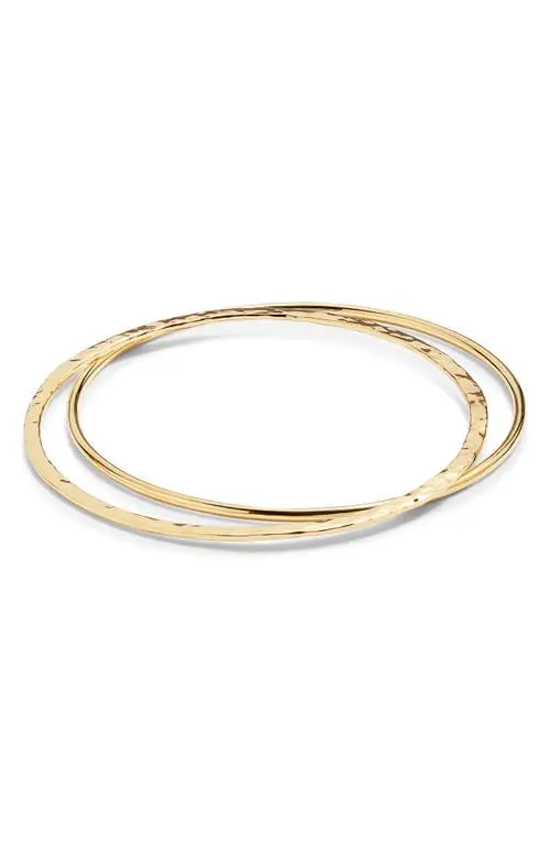 KIARA BY KI-ELE Naomi Set Of Two Bangle Bracelets - Gold