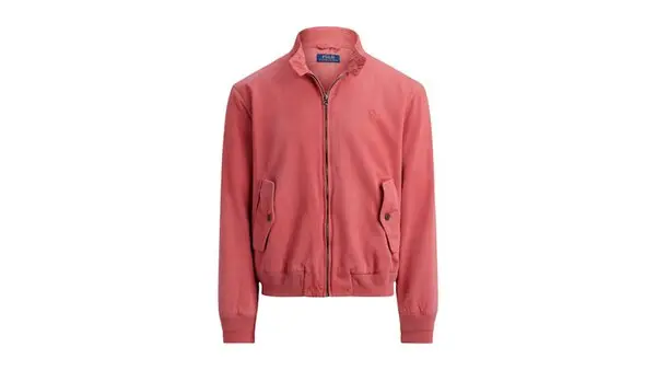 Polo Ralph Lauren Longsleeve Montauk Chino Bedford Knit Rib Lined Windbreaker - Nantucket Red