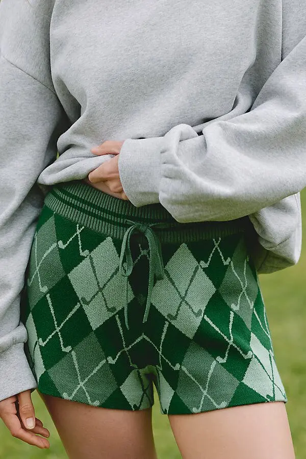 Beach Riot Balboa Shorts - Green Pattern