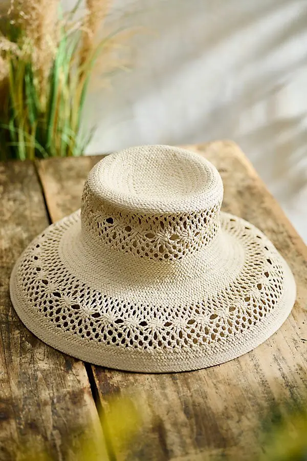 TERRAIN Woven Cotton Crown Hat - Neutral
