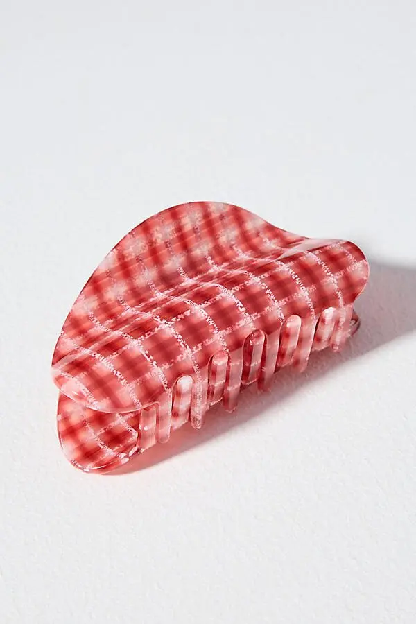CHUNKS Checkered Claw Clip - Red Plaid