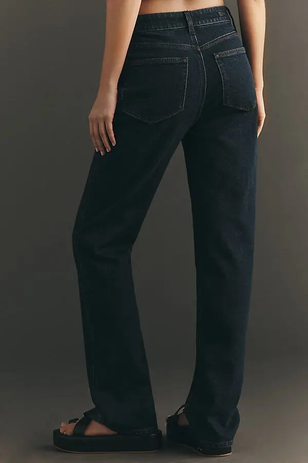 Paige Stevie High-rise Straight-leg Jeans - Ballast