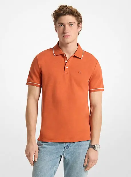 Michael Kors Cotton Polo Shirt - Orange