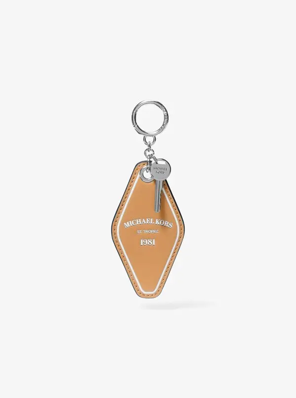 Michael Kors Hotel Key Bag Charm - Brown