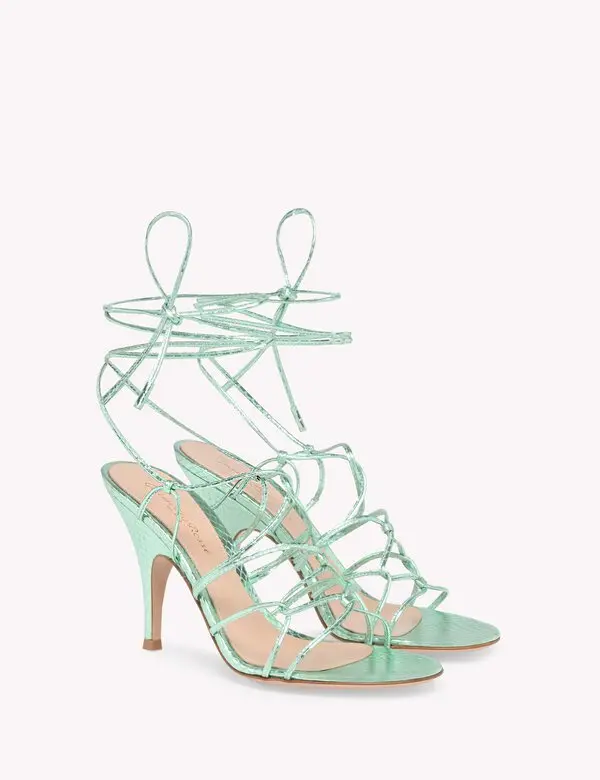 GIANVITO ROSSI Teti 95 - Green - Ayers Leather