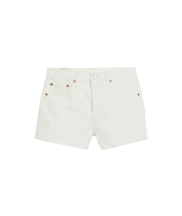 LEVI'S 501 Original Fit High Rise Shorts - White