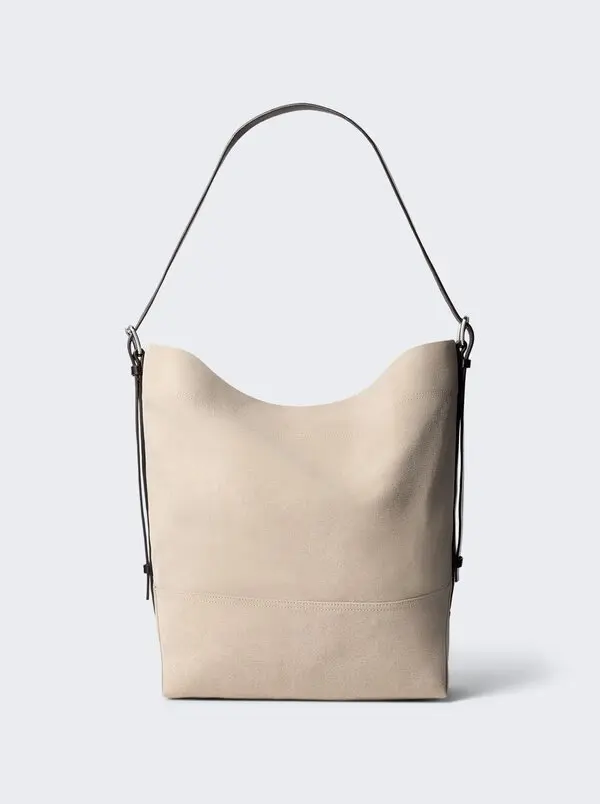 LEMAIRE Cotton Canvas Belted Tote Bag - Beige