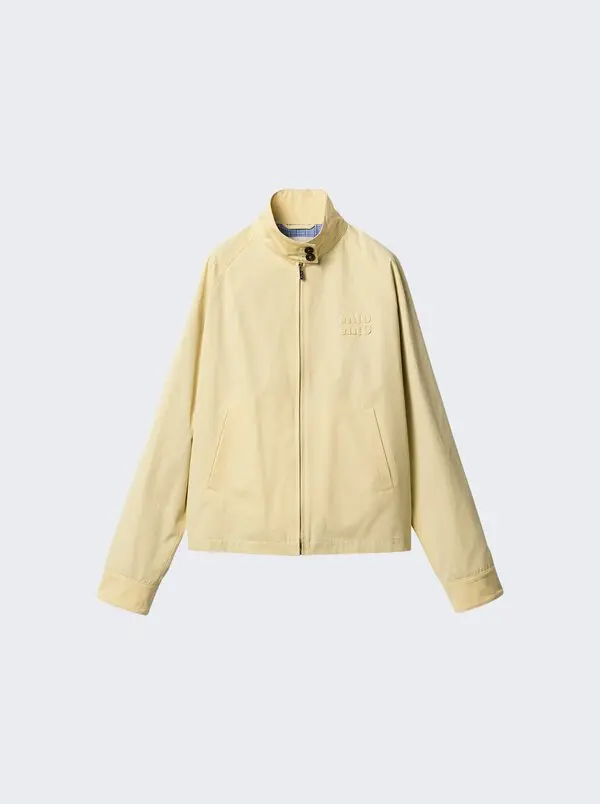 Miu Miu Popeline Jacket Vaniglia - Yellow