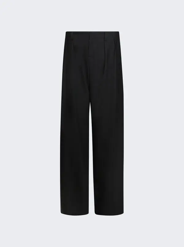 David Koma Double Pleated Tailored Trousers - Black