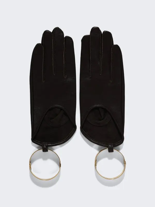 Sacai Bangle Gloves - Brown