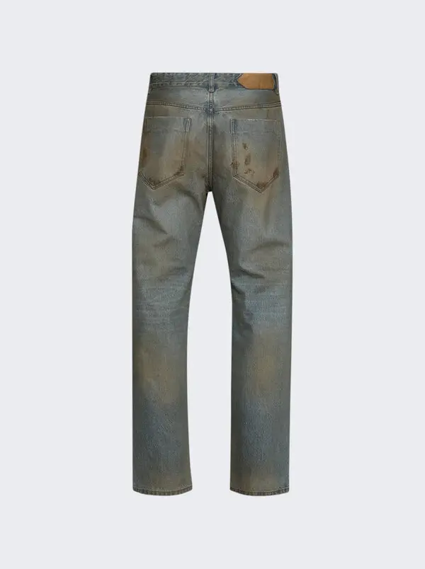 Jacquemus Le Berger De-nimes Distressed Jeans - Blue