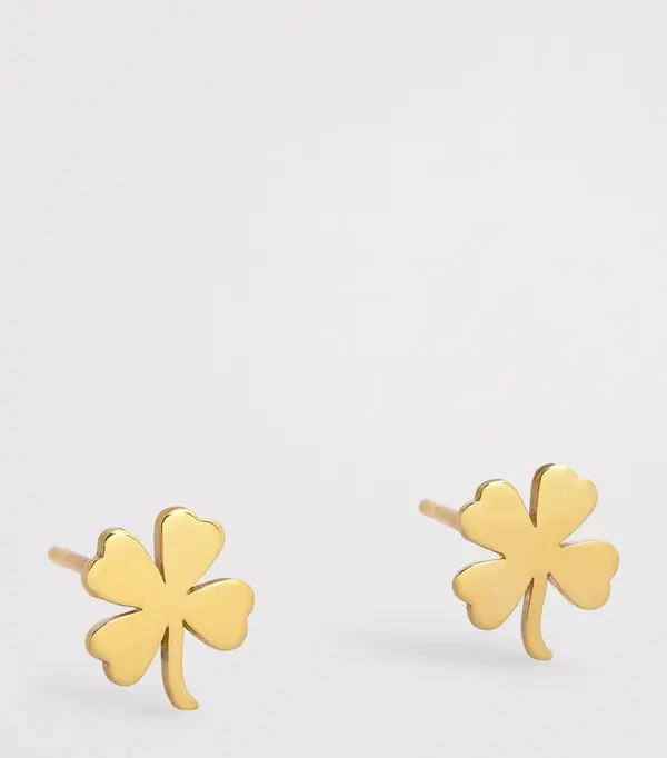 JENNIFER MEYER Yellow Clover Stud Earrings