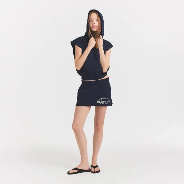 SKIMS Muscle Pullover - Navy