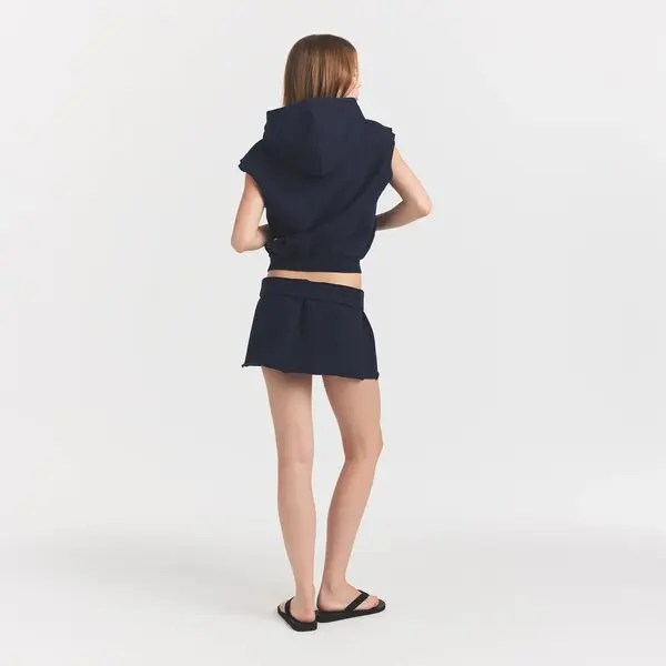 SKIMS Muscle Pullover - Navy