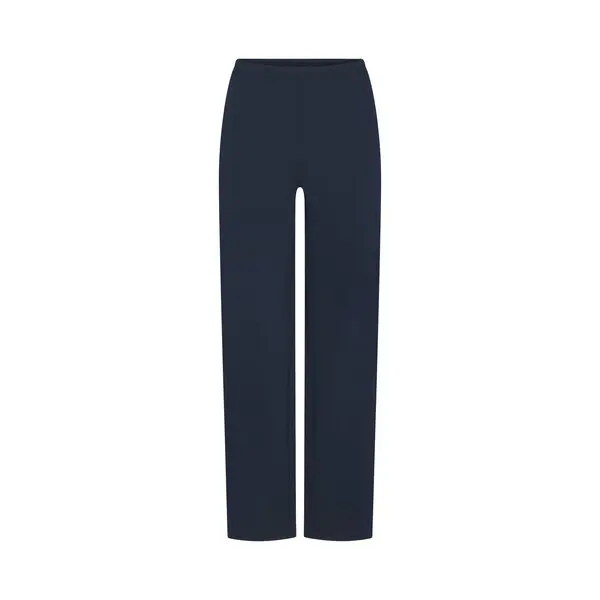 SKIMS Heavyweight Crepe Straight Leg Pant - Navy