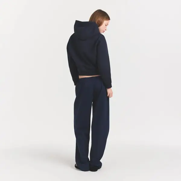 SKIMS Heavyweight Crepe Straight Leg Pant - Navy