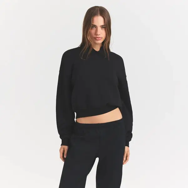 SKIMS Heavyweight Fleece Crewneck - Onyx