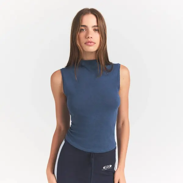 SKIMS Worn In Jersey Mock Neck Tank Top