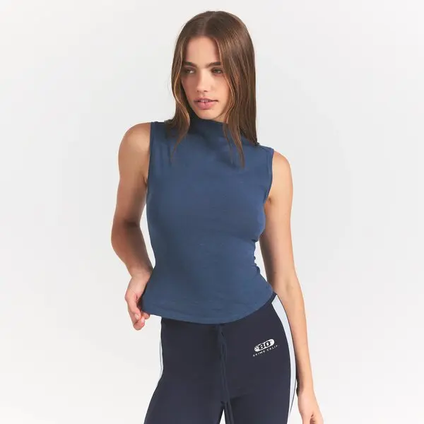 SKIMS Worn In Jersey Mock Neck Tank Top