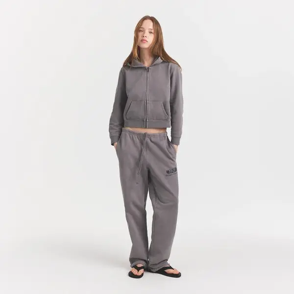 SKIMS Boyfriend Fleece Pants - Shadow Eighty Skims