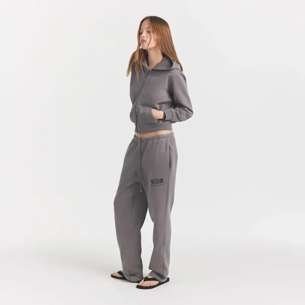 SKIMS Boyfriend Fleece Pants - Shadow Eighty Skims