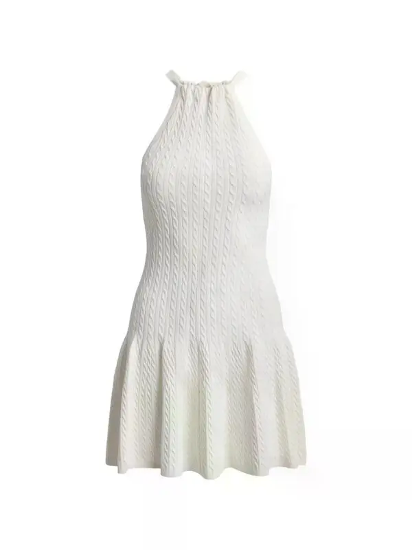 Polo Ralph Lauren Flared-skirt Day Dress - Neutrals