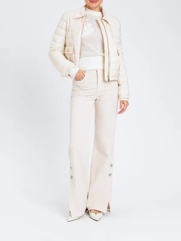 TWINSET Cotton Crochet Pullover With Lace Inserts