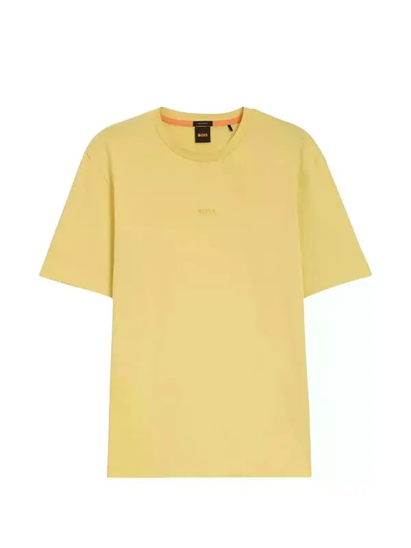 BOSS Tchup Logo-detail T-shirt - Yellow
