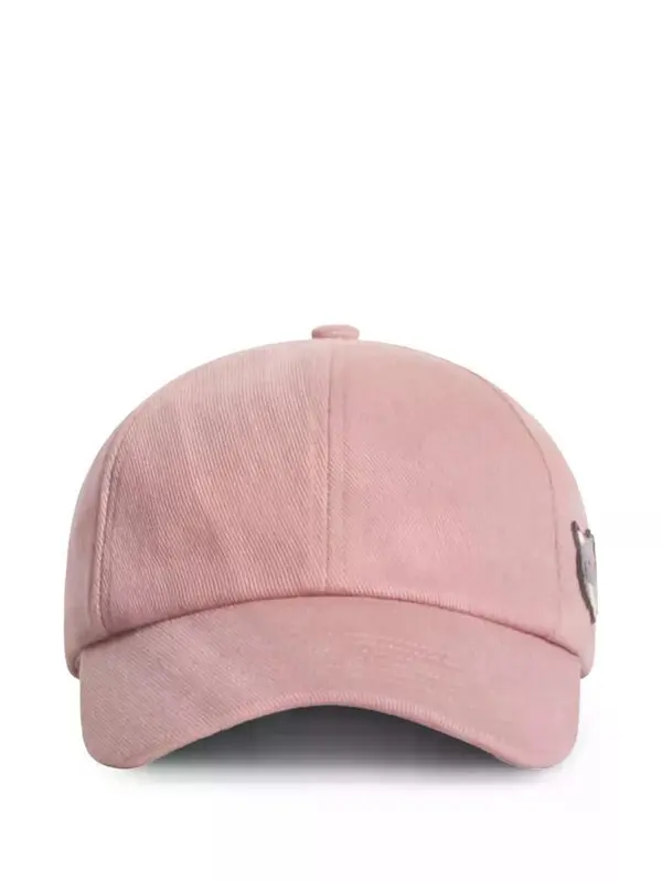 Maison Kitsuné Patch-appliqué Baseball Cap - Pink