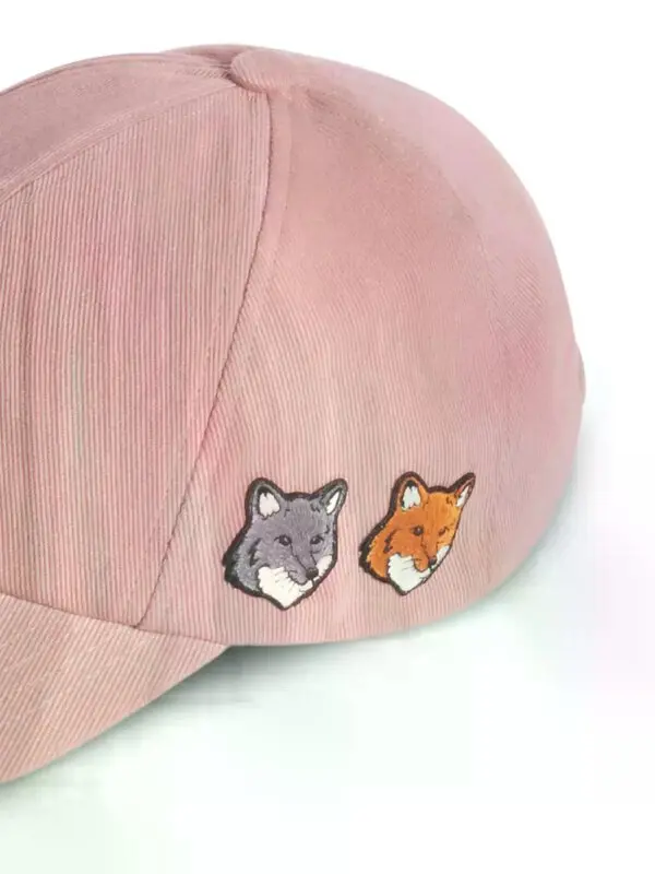 Maison Kitsuné Patch-appliqué Baseball Cap - Pink