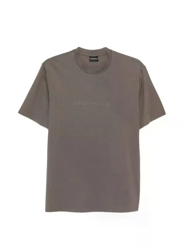 Emporio Armani Logo T-shirt - Brown