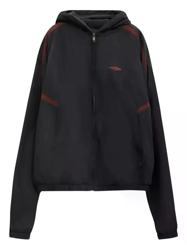 Balenciaga Hooded Zip-front Coat