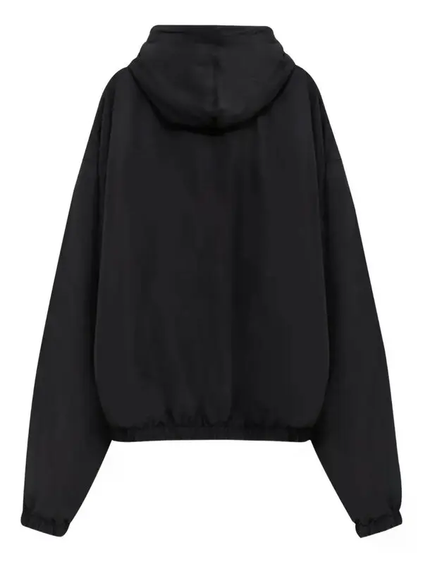 Balenciaga Hooded Zip-front Coat