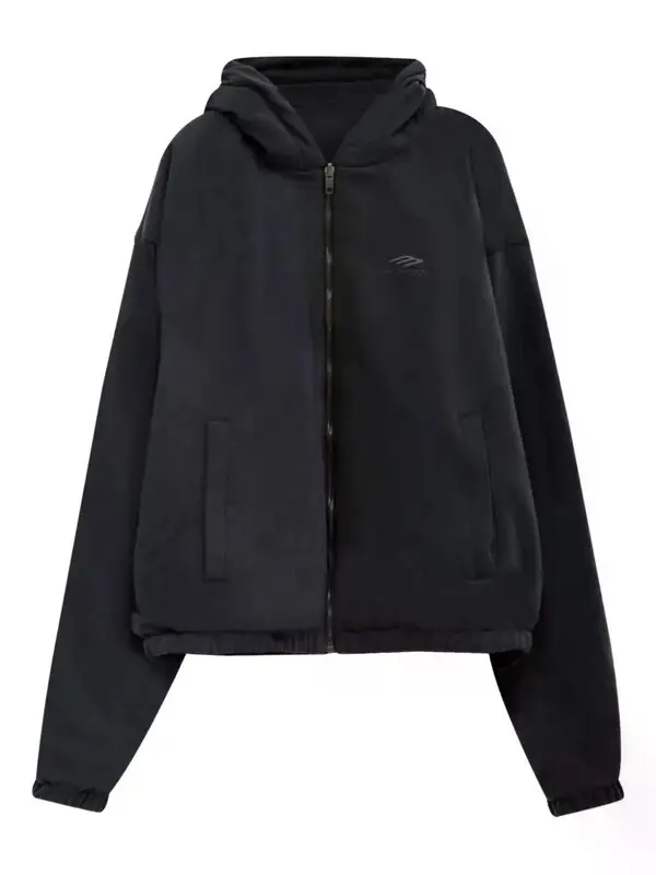 Balenciaga Hooded Zip-front Coat