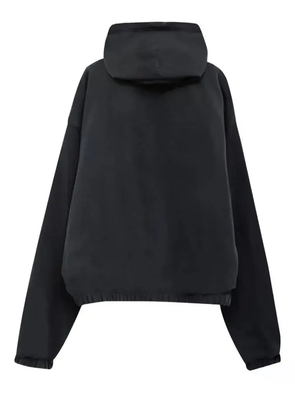 Balenciaga Hooded Zip-front Coat