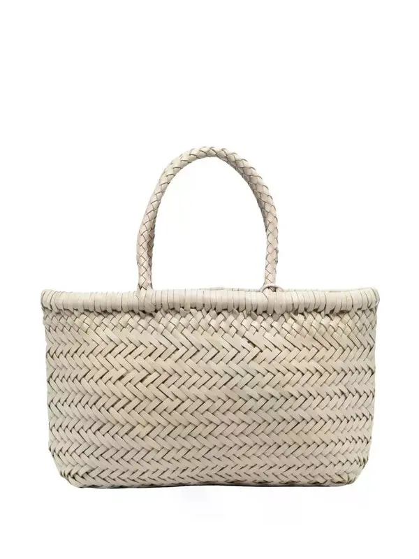 Dragon Diffusion Mini Flat Gora Woven-design Tote Bag - Neutrals