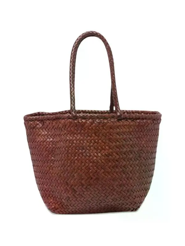 Dragon Diffusion Woven-design Shoulder Bag - Brown