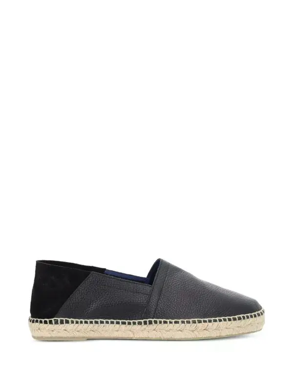 CastaÑer Suede Panel Flat Shoes - Black