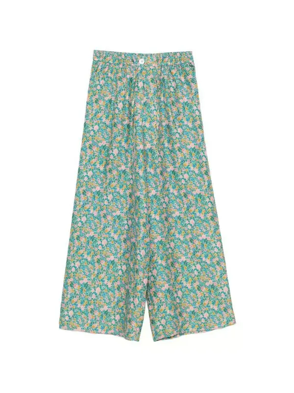 PIERRE-LOUIS MASCIA Aloe Floral Trousers - Green