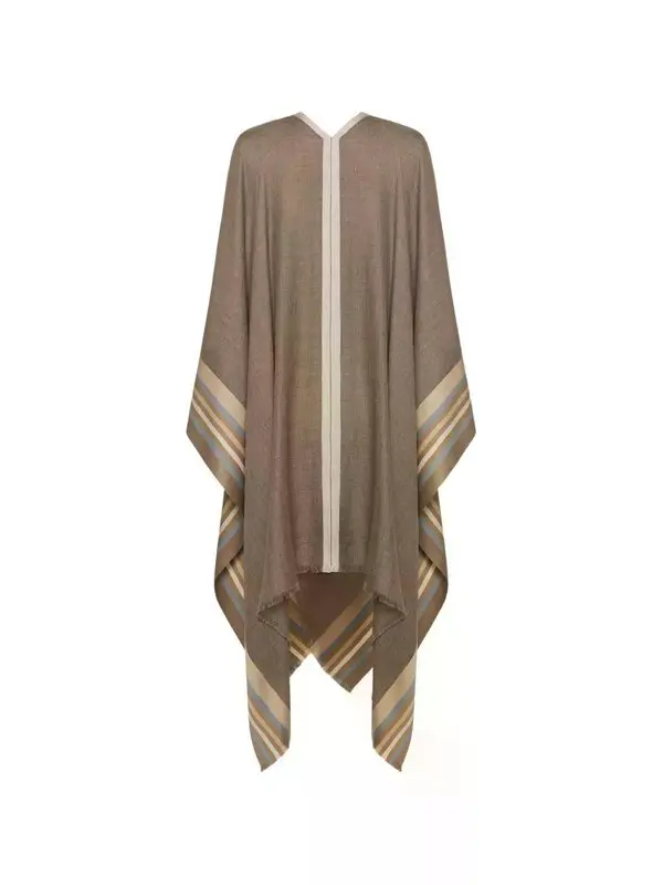 Alonpi Stripe-detail Cape