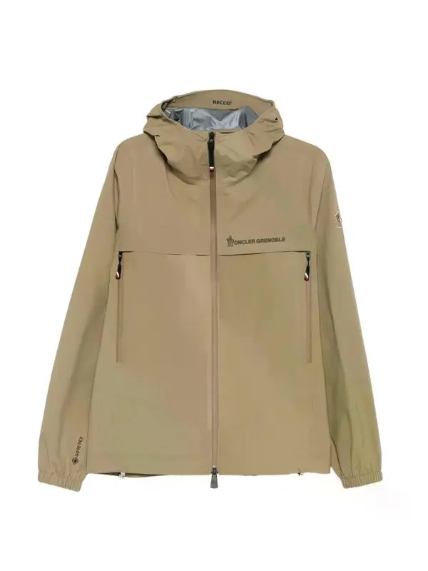 Moncler Hooded Zip Jacket - Neutrals