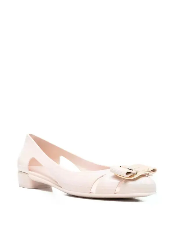 FERRAGAMO Bow-detail Flat Pumps