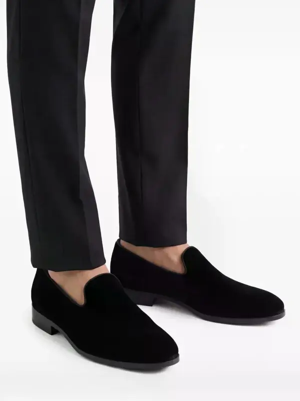 DOUCAL'S Velvet-effect Loafers