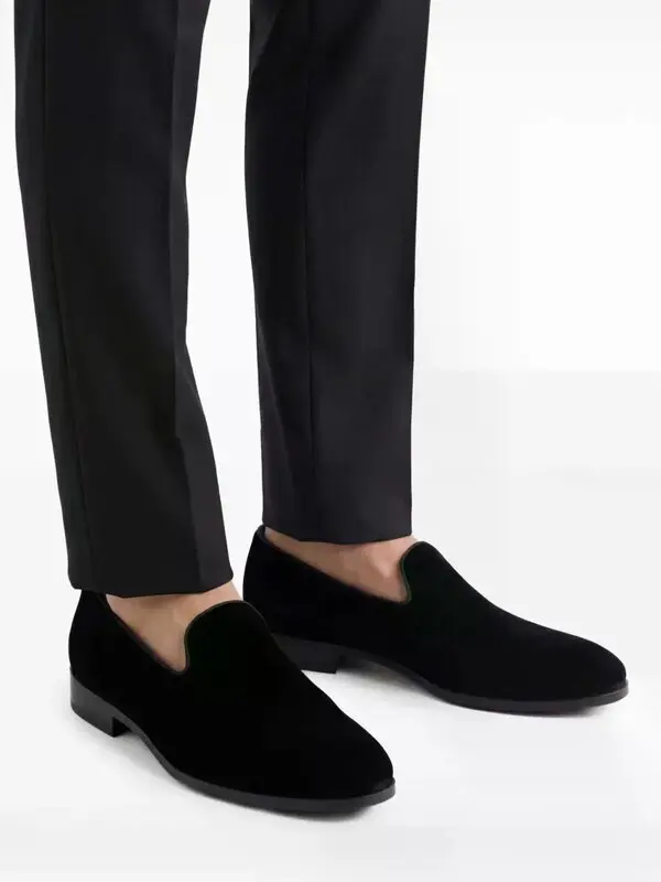 DOUCAL'S Velvet-effect Loafers