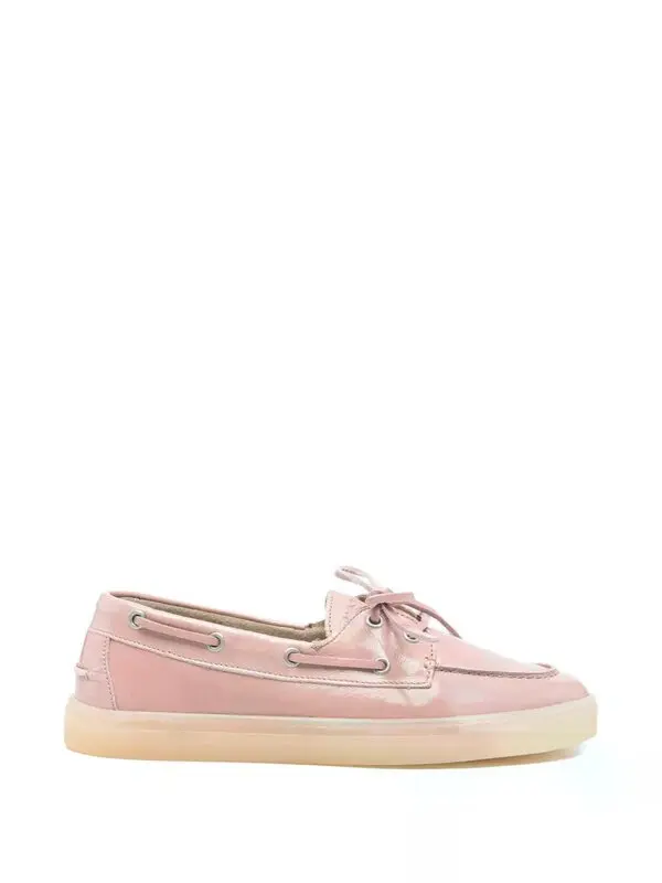SUMMERY COPENHAGEN Leather Boat Shoes - Pink