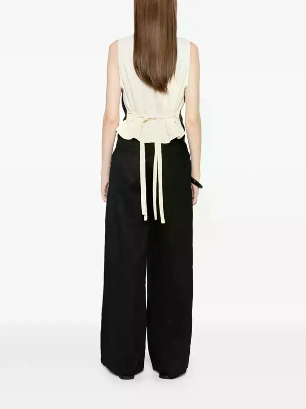 JCSOPHIE Linnea Button Collarless Top