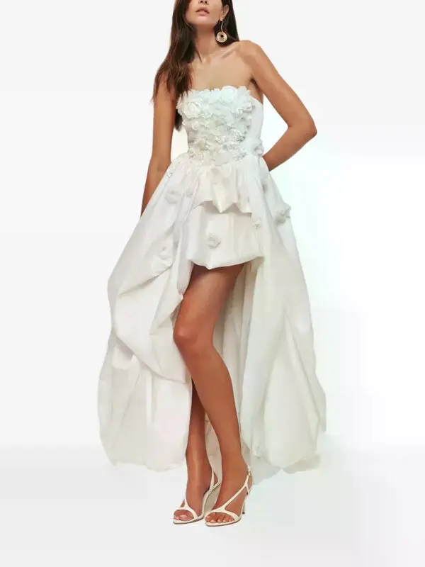Aje Carina Floral Strapless Maxi Dress