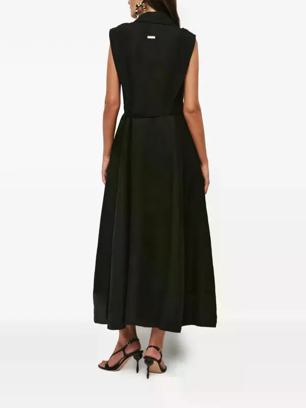 Aje Sasha Button-up Collared Midi Dress