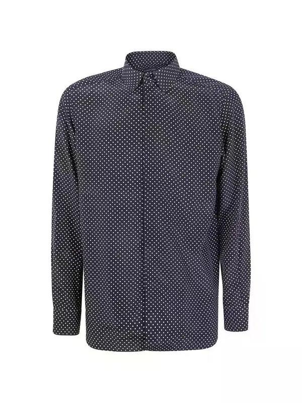 TOM FORD Polka Dot Shirt - Black