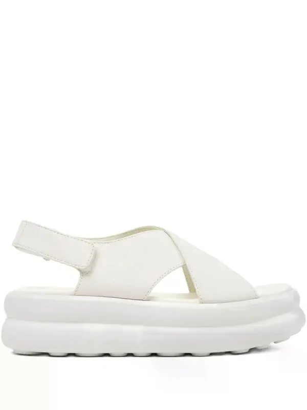 Camper Pelotas Flota Crossover Leather Sandals - White